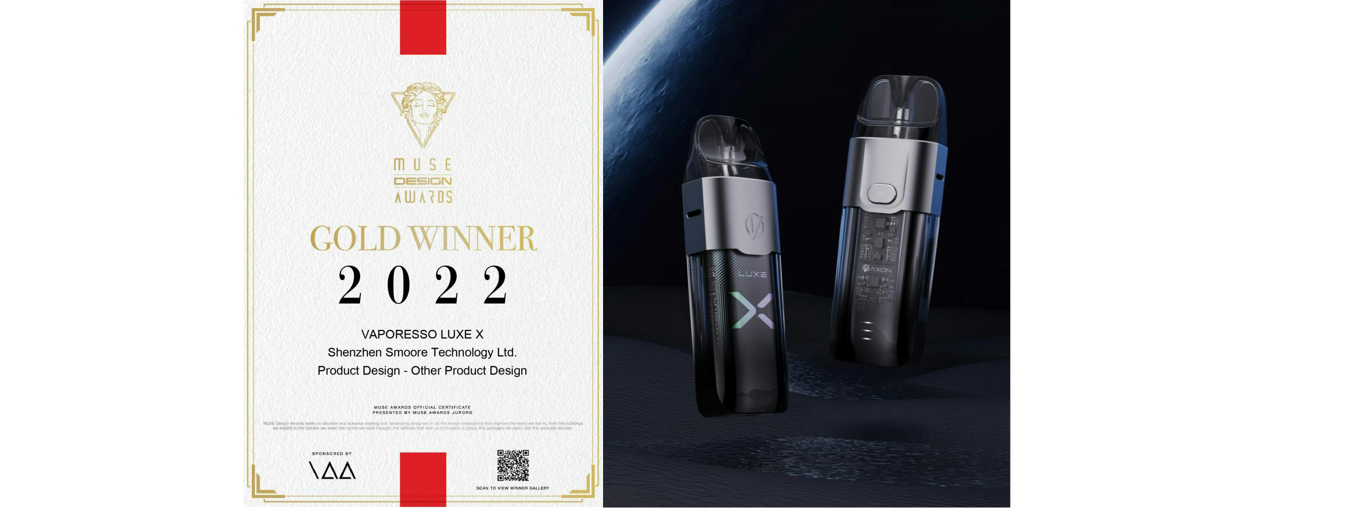 VAPORESSO Wins 6 American MUSE Design Awards - Planet of the Vapes