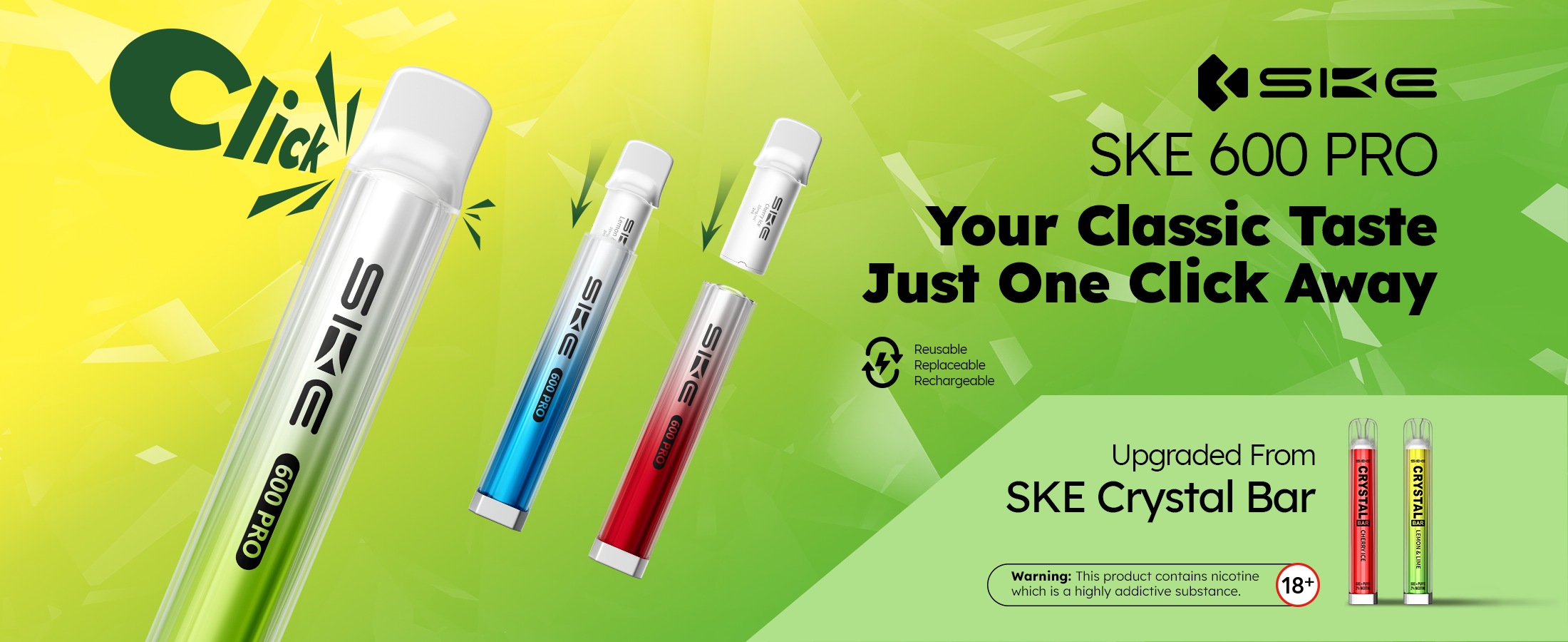 Introducing SKE 600 Pro: Classic Taste In One “Click” - Planet of the Vapes